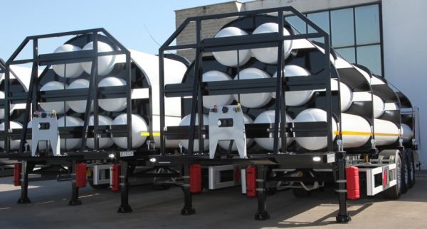 Type "A" lightest steel gas cylinder trailer - PWENT