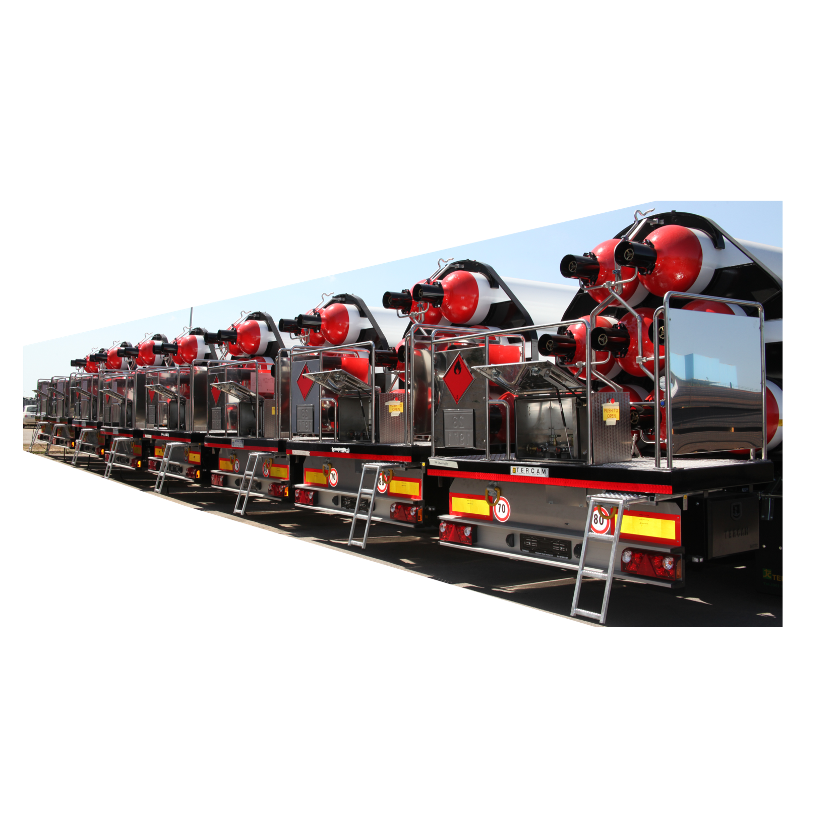 Gas transportation trailer, ISO trailer, Gas modular system - PWENT