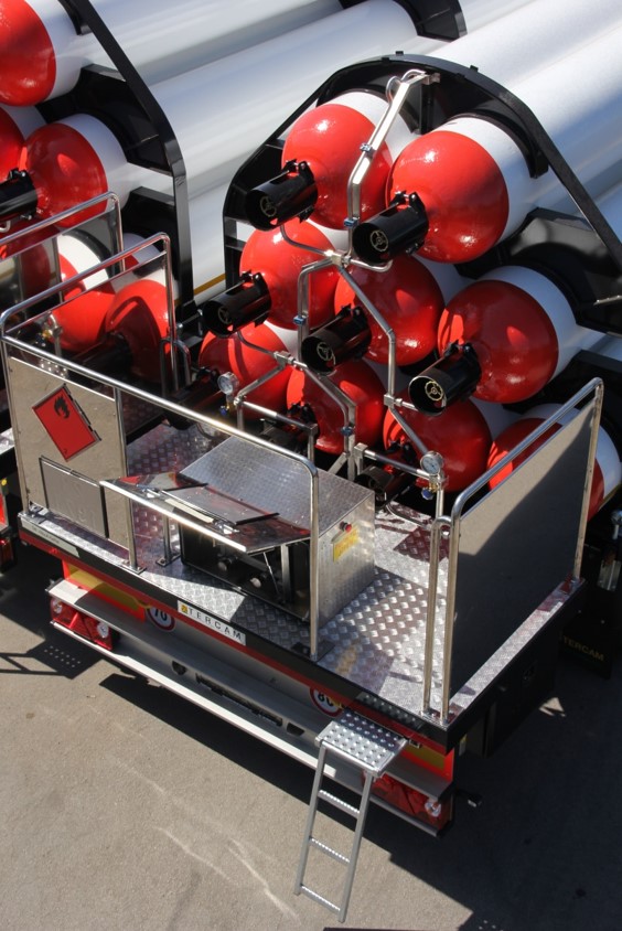Type "A" lightest steel gas cylinder trailer - PWENT