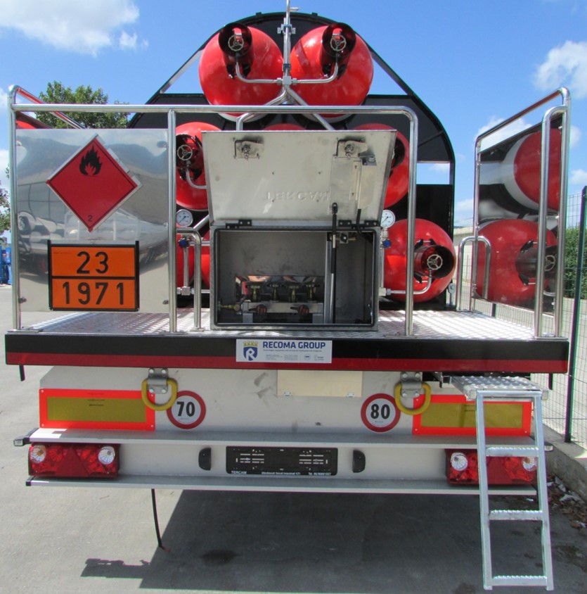 Type "A" lightest steel gas cylinder trailer - PWENT