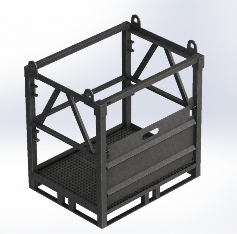 12C Pallett 12X50 With flap - Walking Grid Bottom