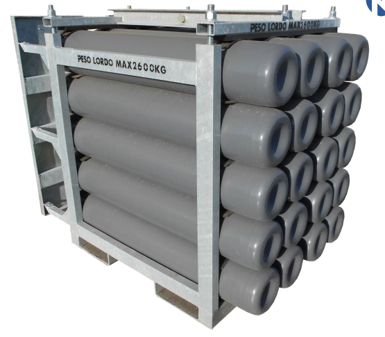 Horizontal gas cylinder bundle - PWENT