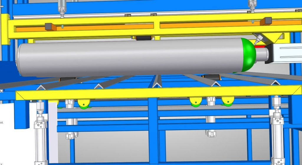 SPSN1492 Gas Cylinder Marking Machine - Production Line