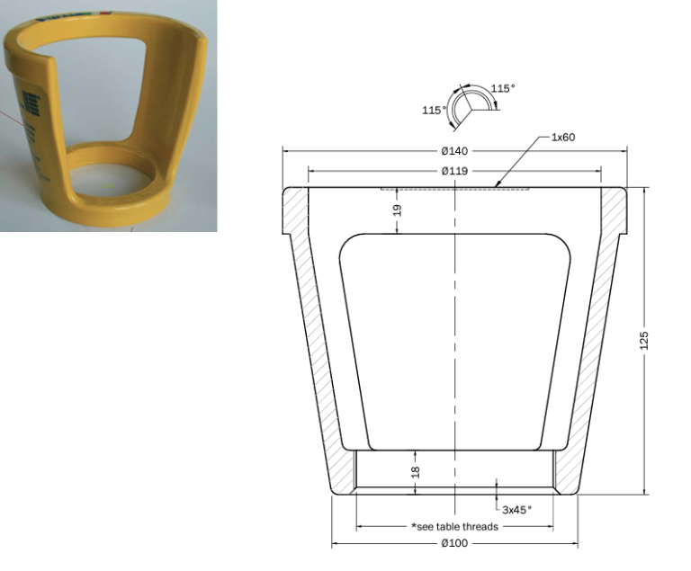 gas cylinder dimensions